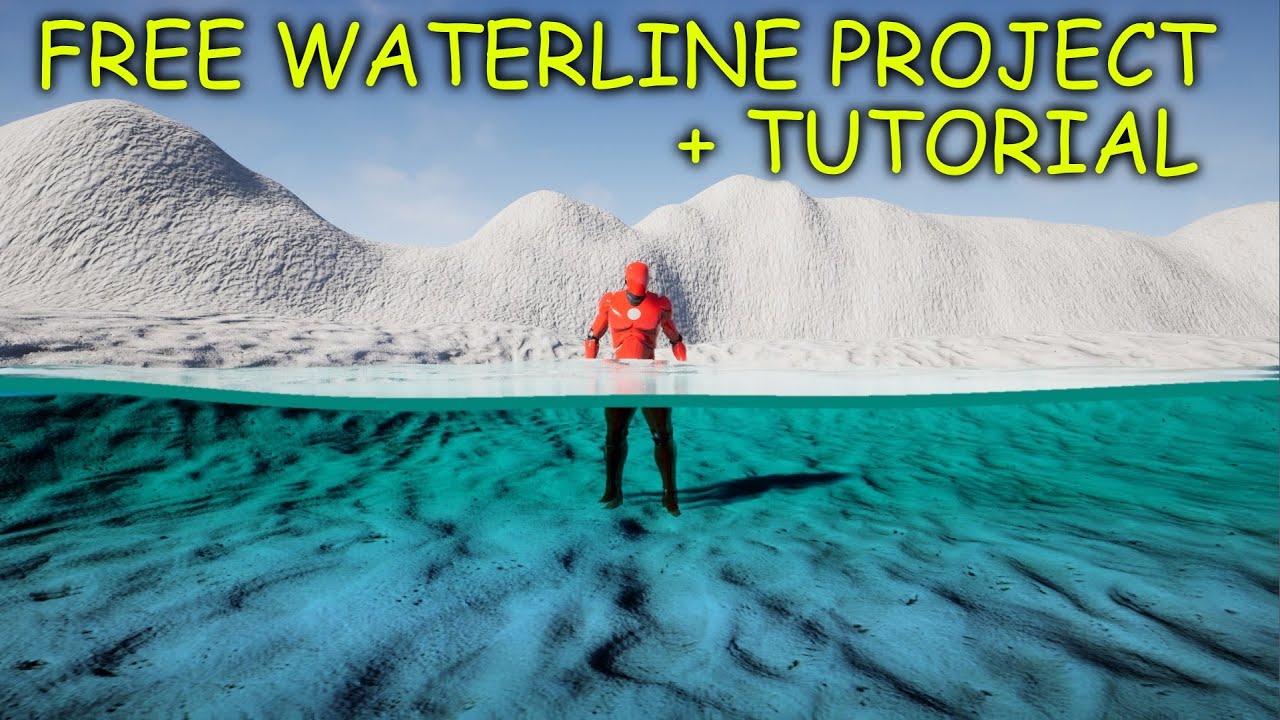 FREE UE4 Water Line Project + Tutorial Teaser - YouTube