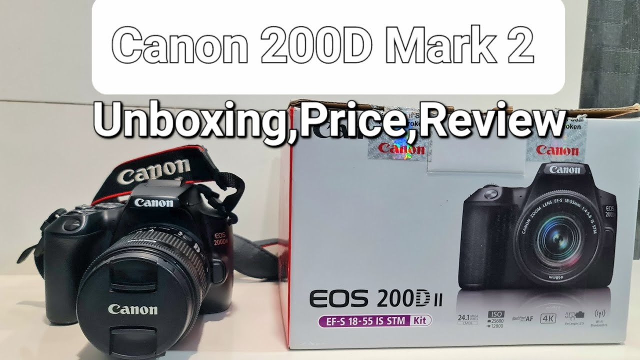 canon 200d mark 2 unboxing | price | review - YouTube