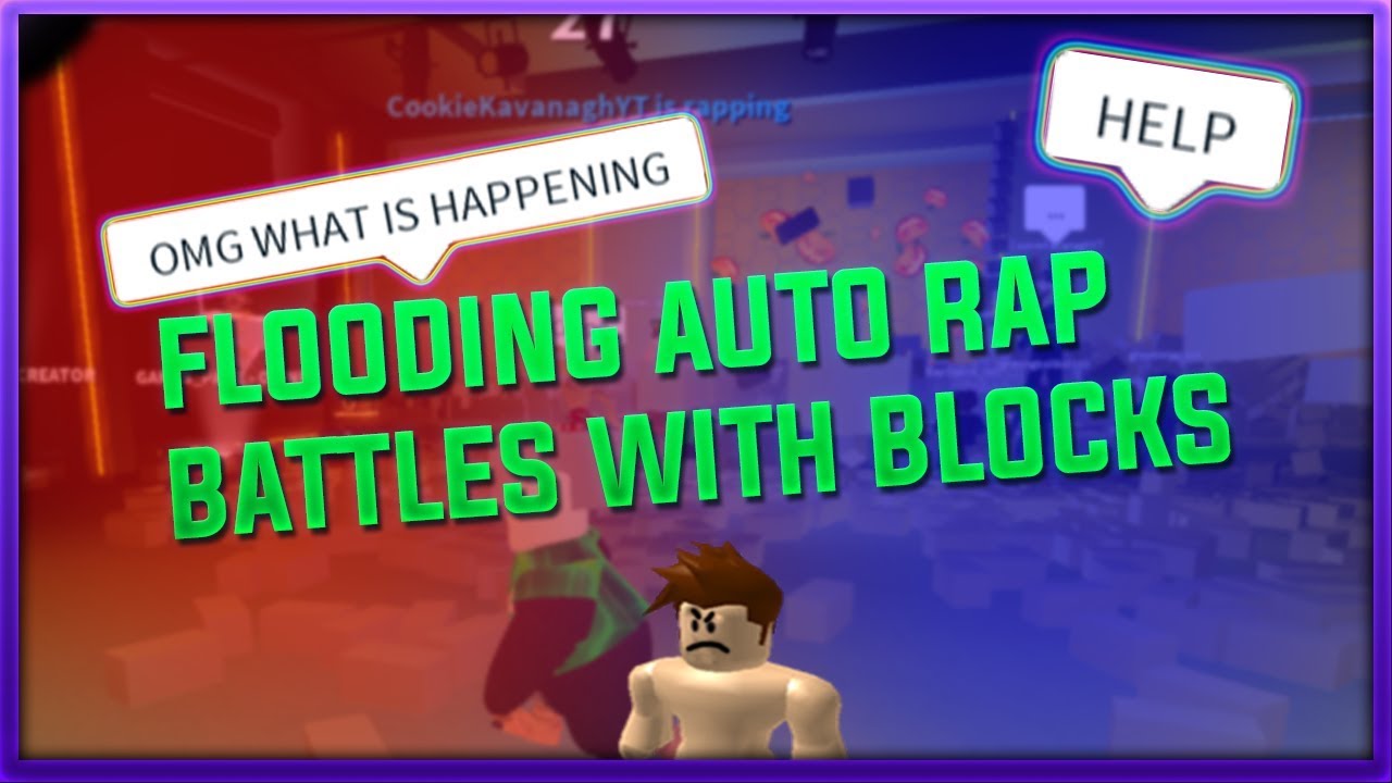 Filling Auto Rap Battles with Blocks | Roblox Exploiting - YouTube