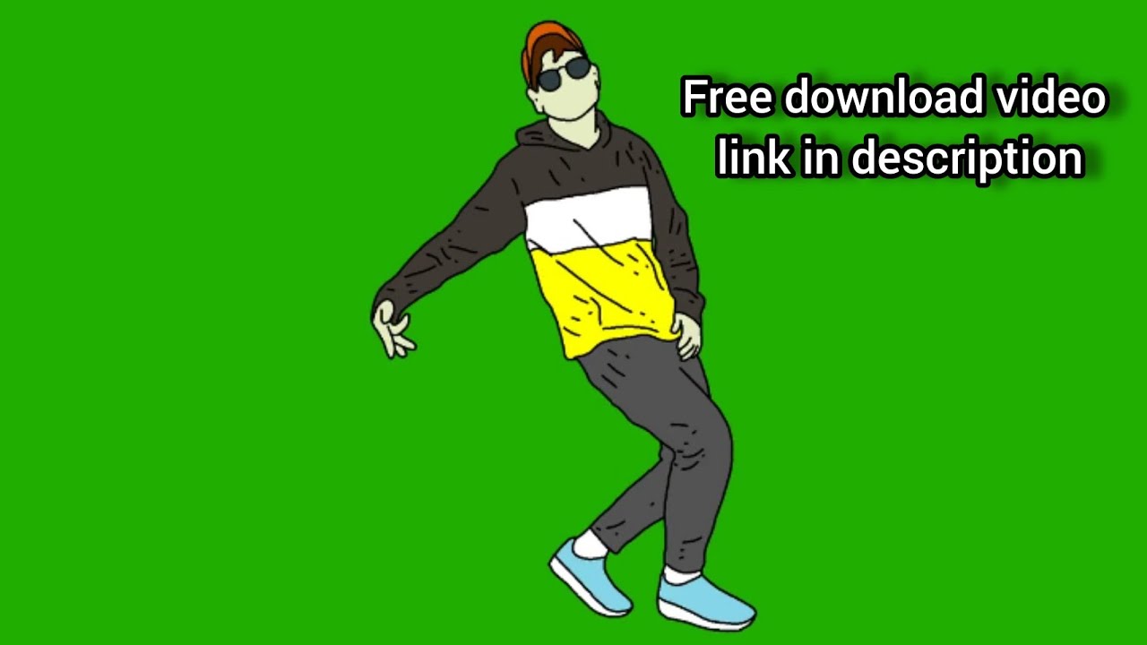 cartoon character Man Dance Dancer Green screen HD video footage - YouTube