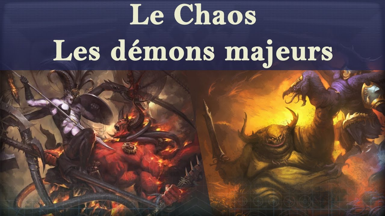 Lore Warhammer 40K - Le Chaos - Les démons majeurs - YouTube