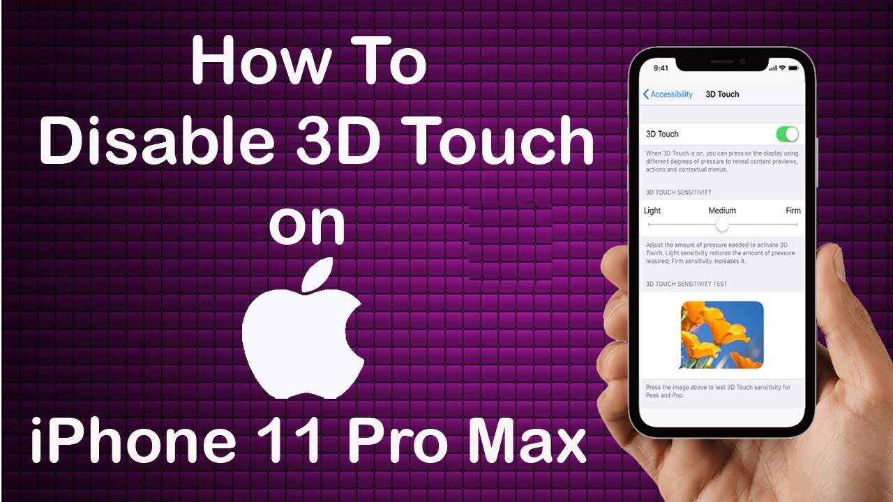 How to Disable or Turn off 3D Touch on Apple iPhone 11 Pro Max - YouTube