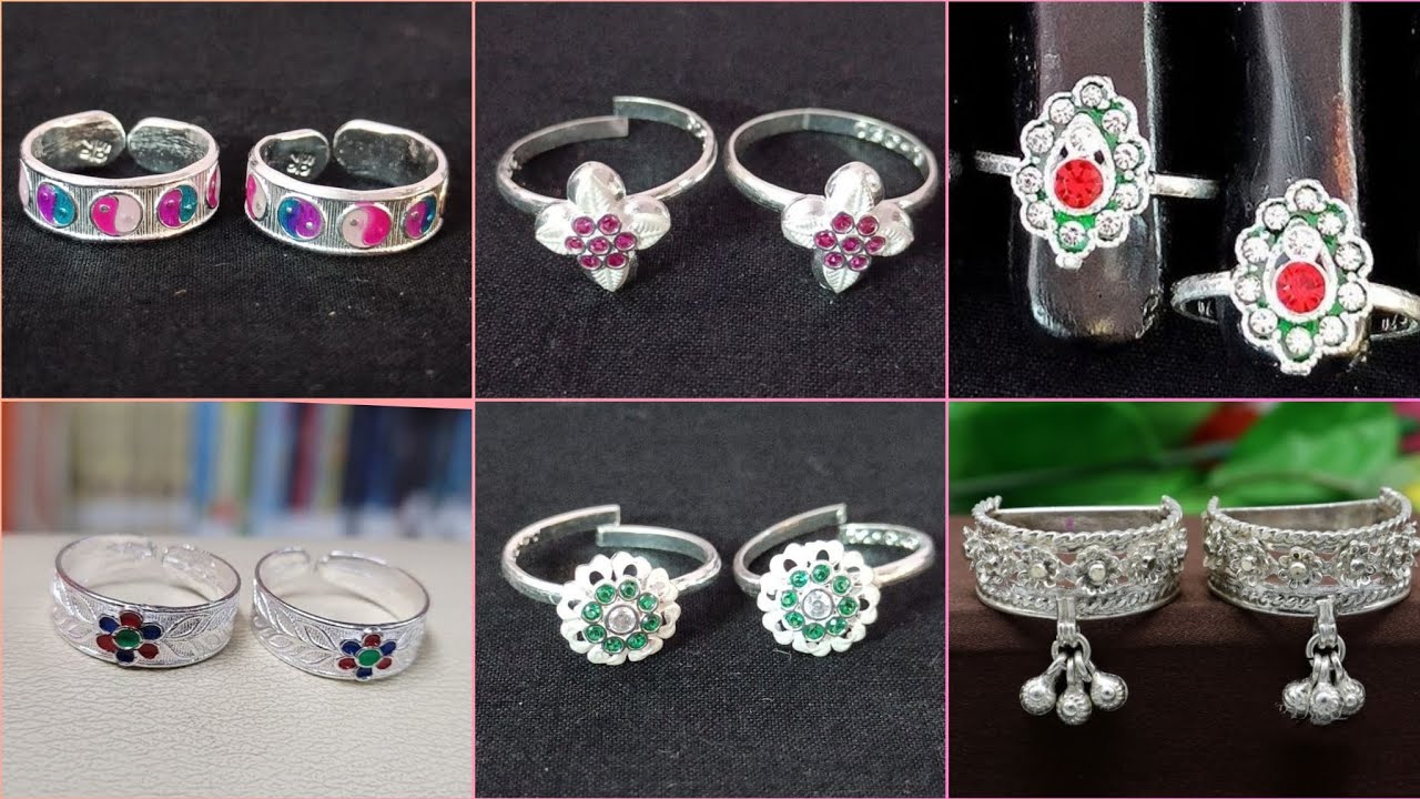 Toe Ring designs/ latest toe rings designs in silver/ Silver Toe Ring ...