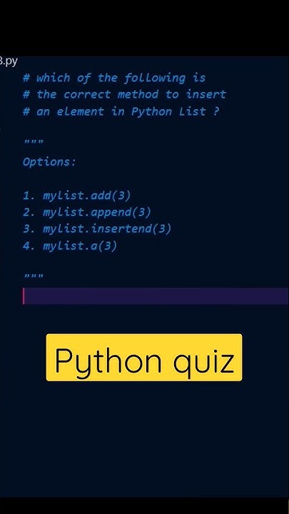 Python Quiz 06 | #python #coding #programming @shorts.thecodeschool - YouTube