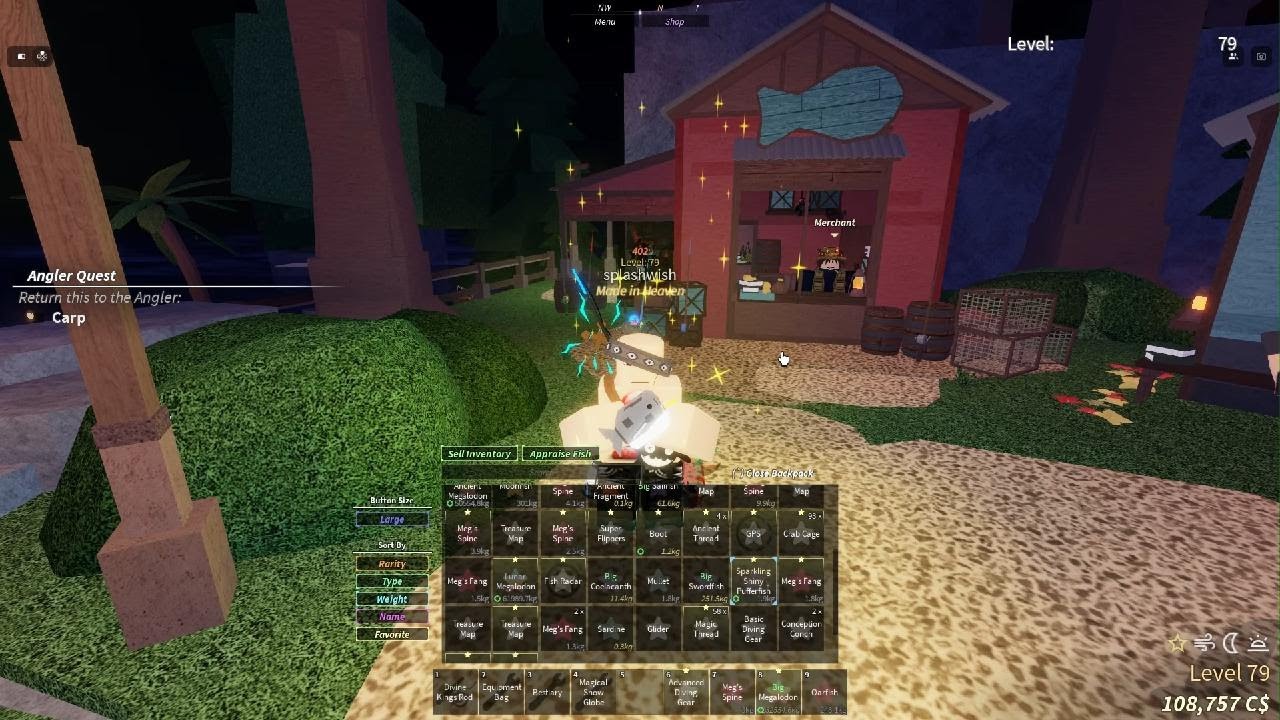 Roblox fish shiny surge - YouTube