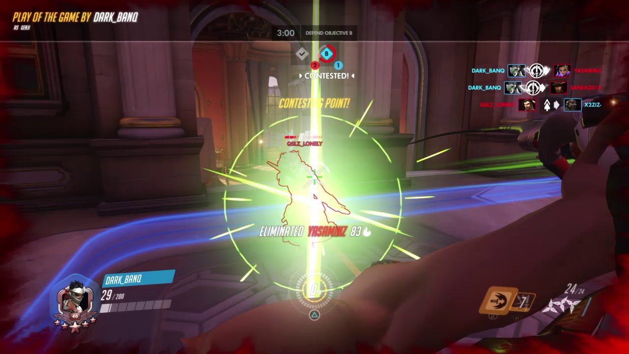 Genji Ult POTG - Overwatch #3 - YouTube