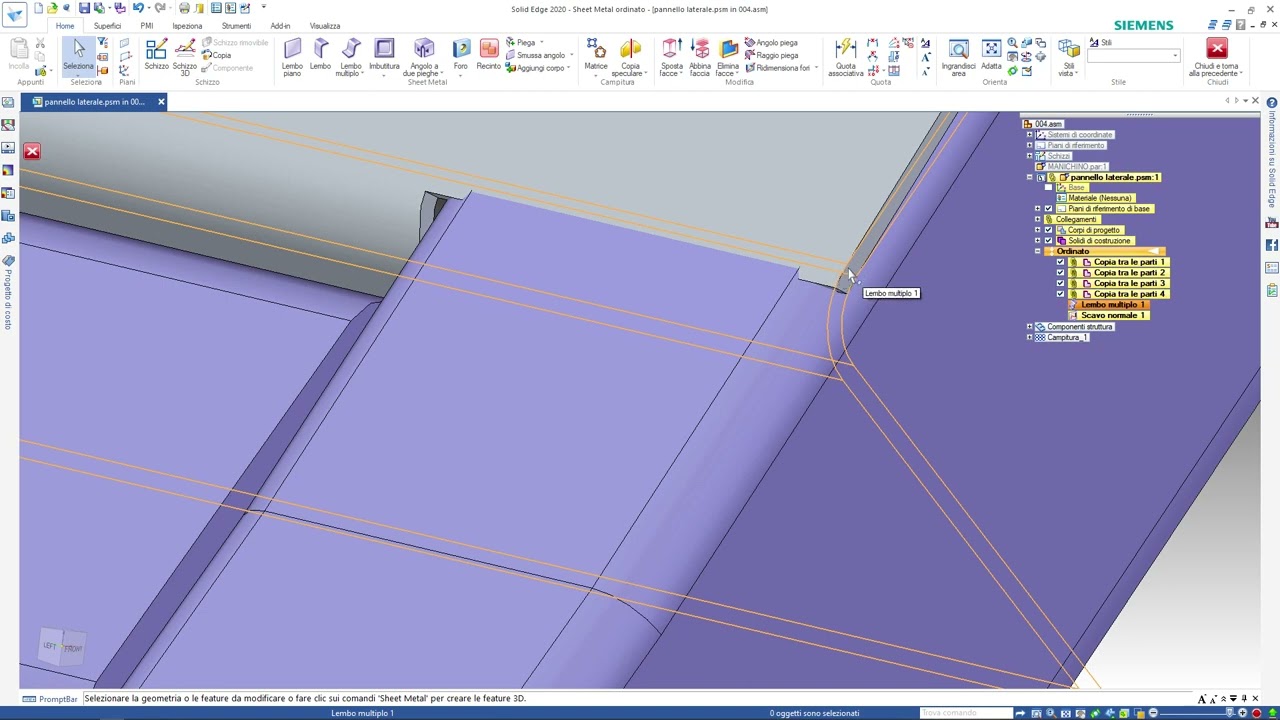 SOLID EDGE 2020 - INTEGRAZIONE DI UN ASSIEME ESISTENTE CON LAMIERE - YouTube