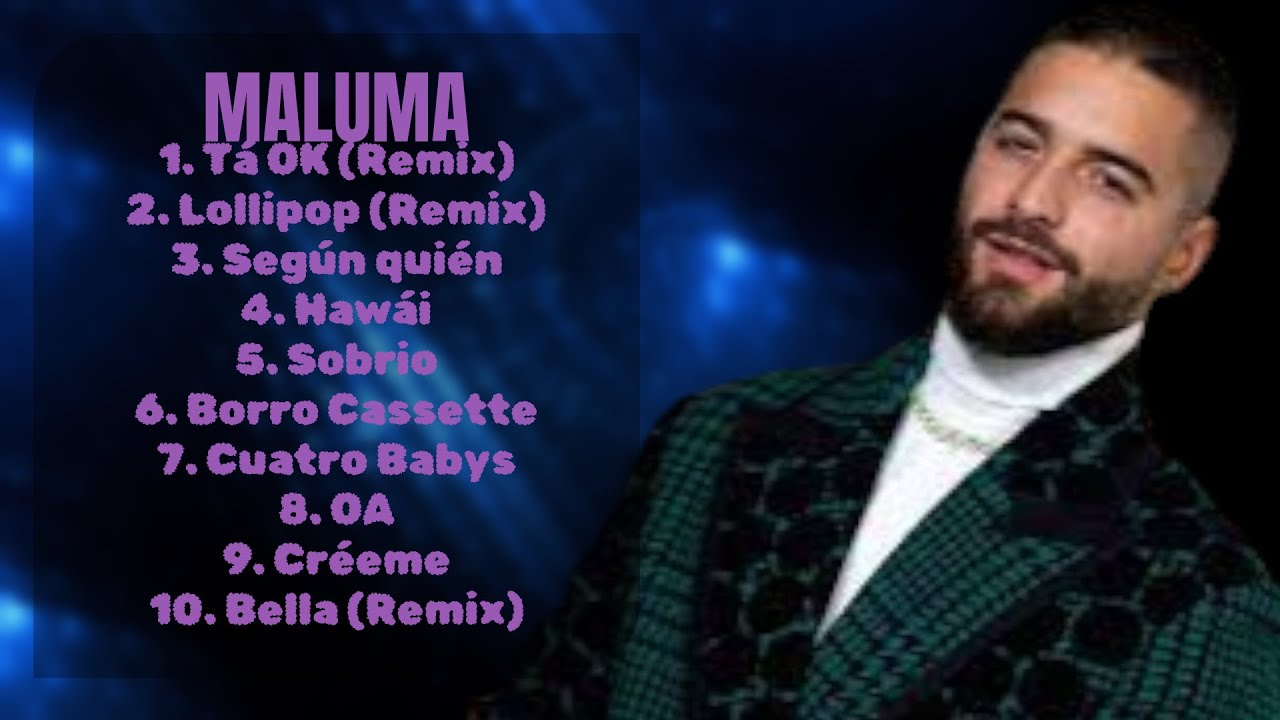 Mala Mía (solo or with Becky G and Anitta)-Maluma-Music hits roundup ...