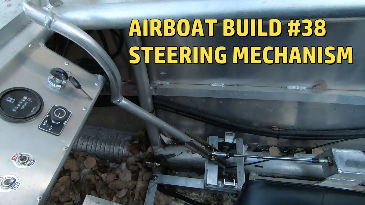 Airboat Build #38: Tie down hooks and steering mechanism - YouTube
