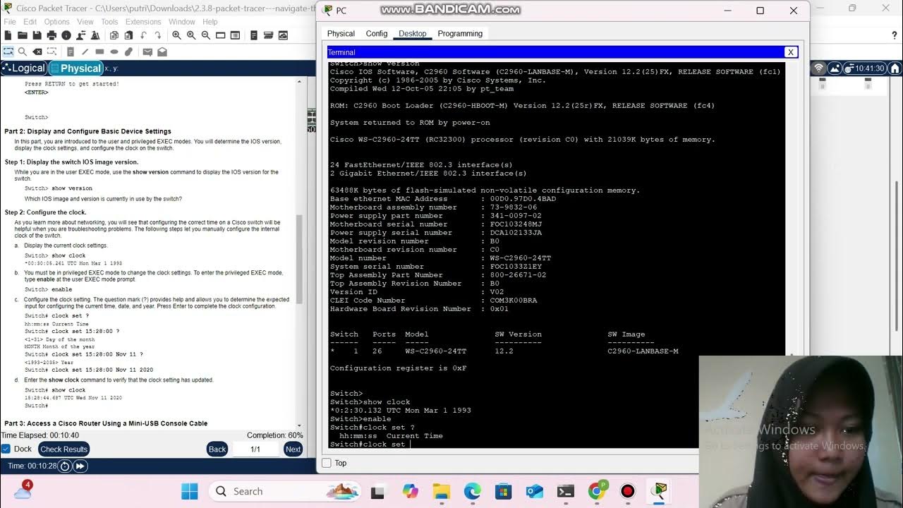 2.3.8-packet-tracer navigate-the ios-using-terminal-client-for-consol-connectivity -physical ...
