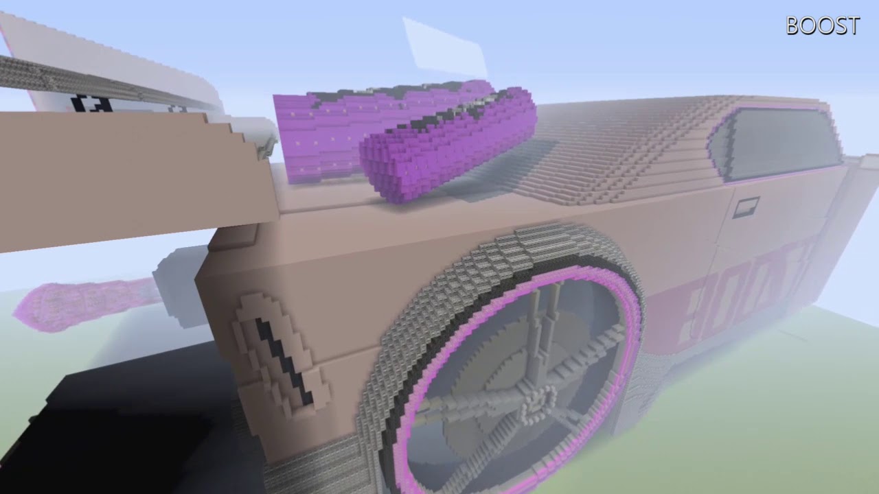 Minecraft Disney Pixar Cars Mega Build - Boost - YouTube