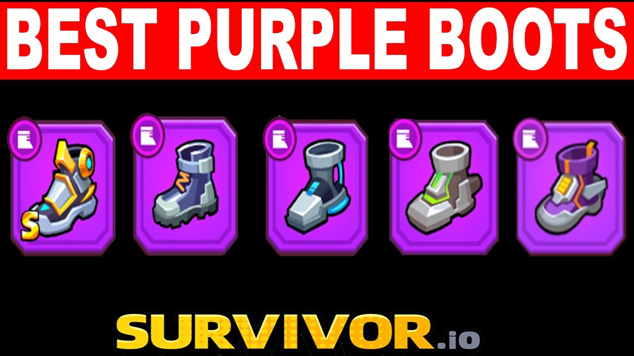 Survivor.io Best Purple Boots For F2P - Excellent Boots Guide - YouTube