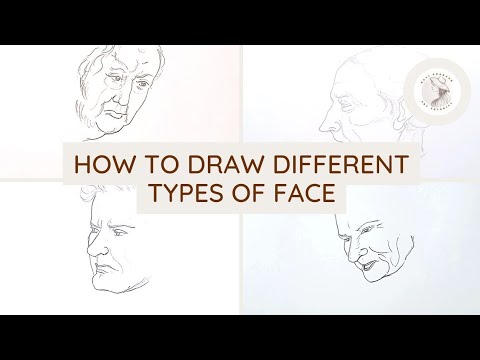 how to draw different types of face || How to draw different shapes of ...