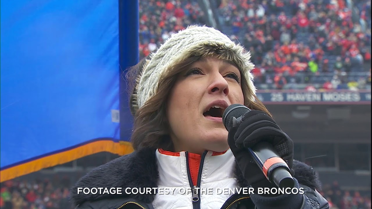 Nicole Ferguson of 'The King and I' sings the Broncos' National Anthem ...