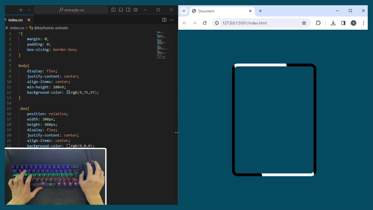 ASMR PROGRAMANDO - CRIANDO UM EFEITO DE BORDA - CHILLING - YouTube