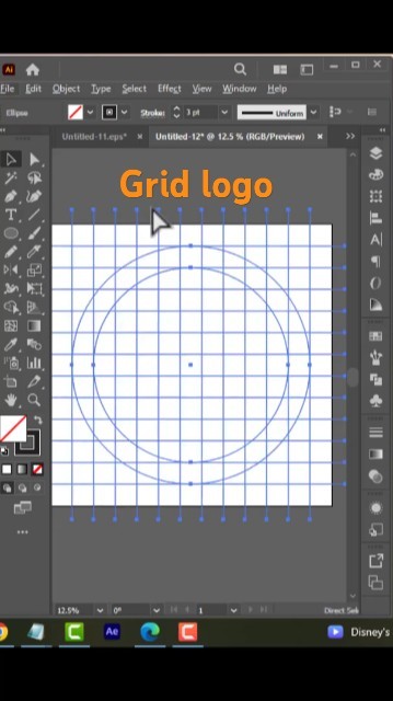 How to create grid logo design in adobe illustrator | Logo design ...