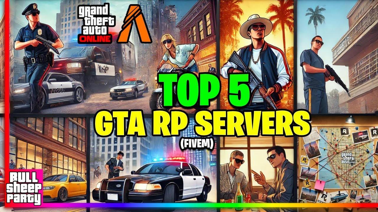 TOP 5 GTA RP SERVERS IN 2025 - What Are The Best GTA Online FiveM Role ...