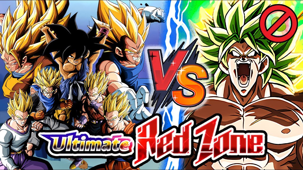 LR SSJ3 GOKU & SS2 VEGETA + GT GOKU & SSJ4 VEGETA VS BROLY RED ZONE ...