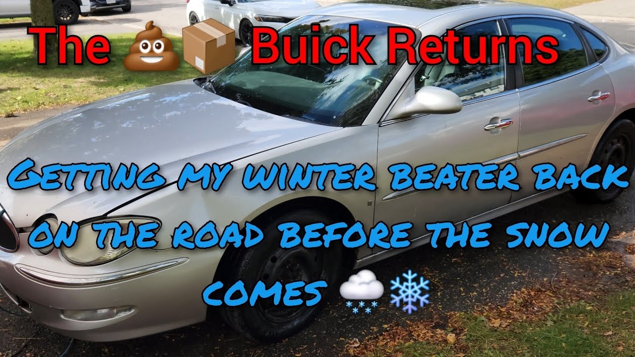 The winter beater buick is back after 6 months of sitting. - YouTube