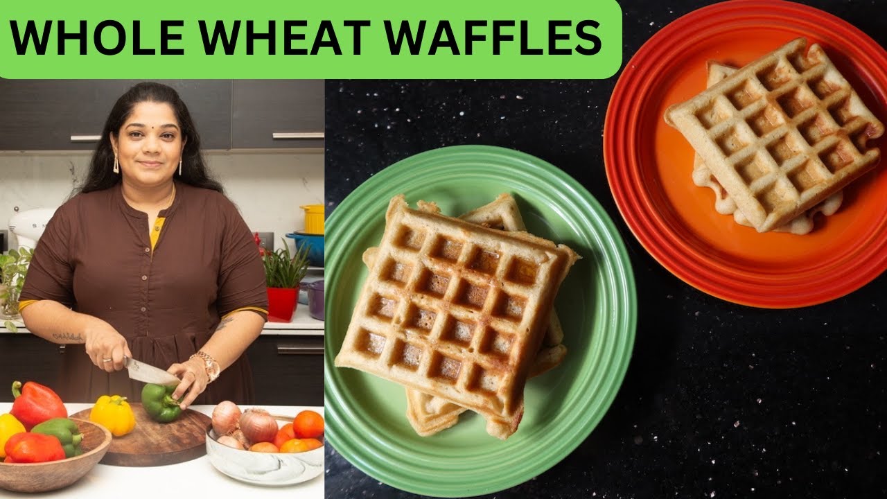 Whole Wheat Waffles Recipe - Waffles Using Wheat Flour - Yummy Tummy Aarthi - YouTube