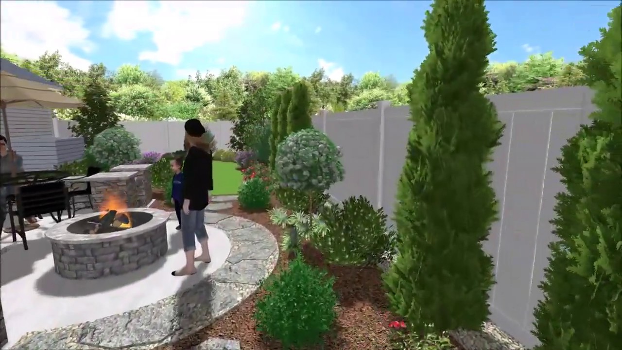 Backyard Landscape Design By TD Hyatt Landscaping - YouTube