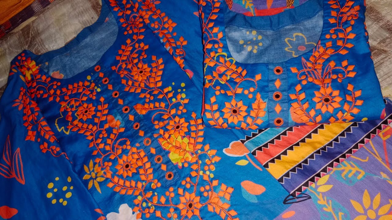 ️‍🔥🌺Most Beautiful Applique Work Kameez Design / Applique work on ...