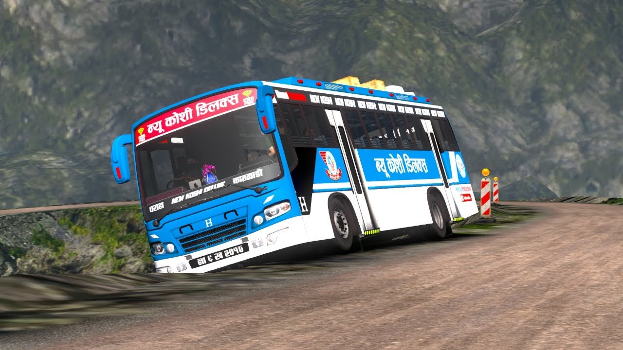 Nepal Koshi Bus vs Dangerous Road in Euro Truck Simulator 2 1.31 - YouTube