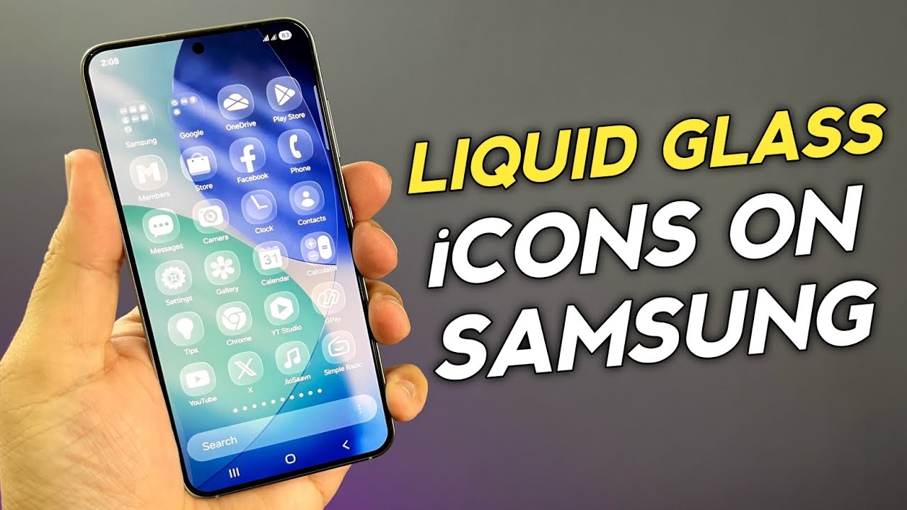 Samsung Liquid Glass Icon Theme On Galaxy Phones With ONE UI 7😍 # ...