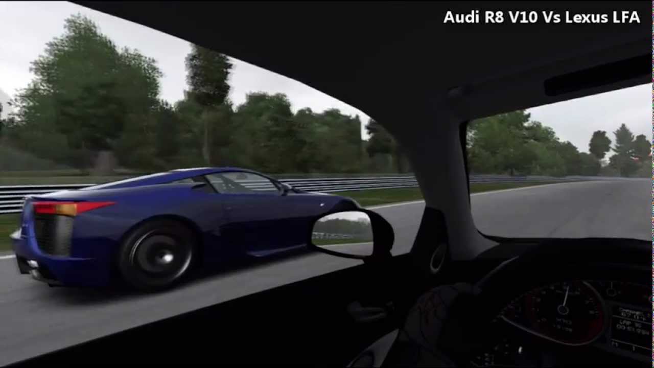 FM4: Audi R8 V10 Vs Lexus LFA - YouTube