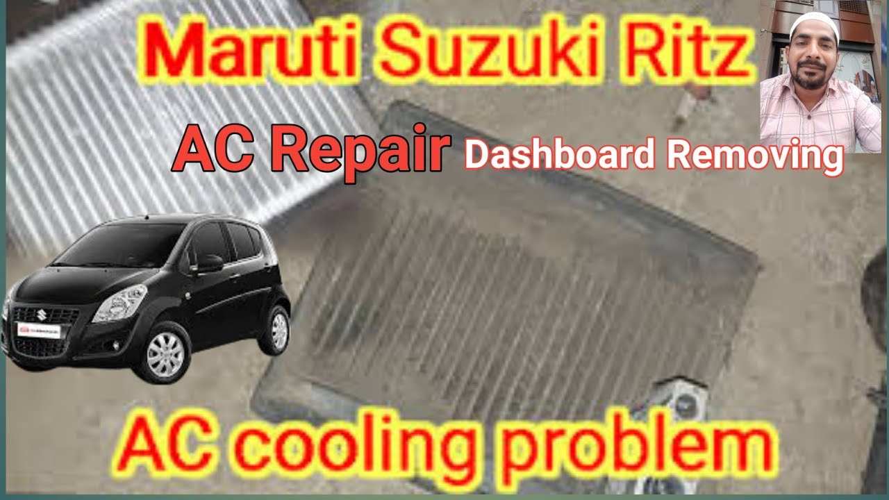 Maruti Ritz Car A.c Not Cooling Problem of Air Fello Low Open Dashboard ...