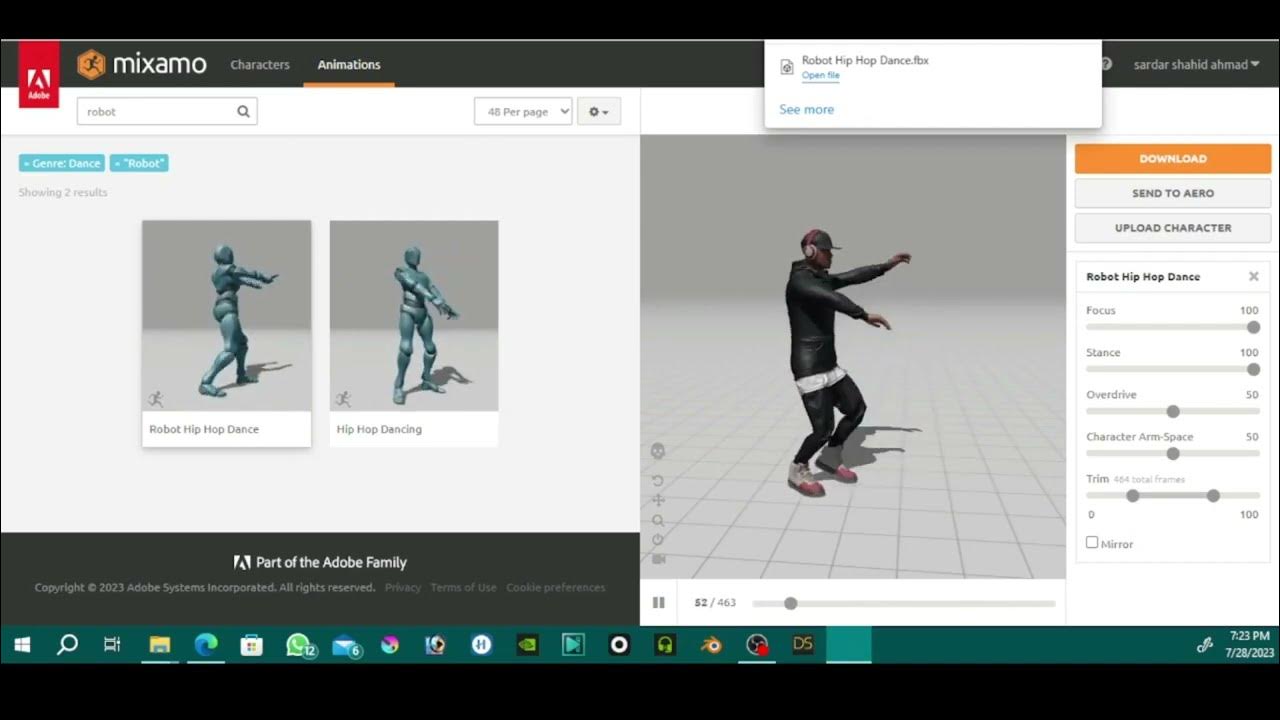 How to import Mixamo Animation in Blender? - YouTube