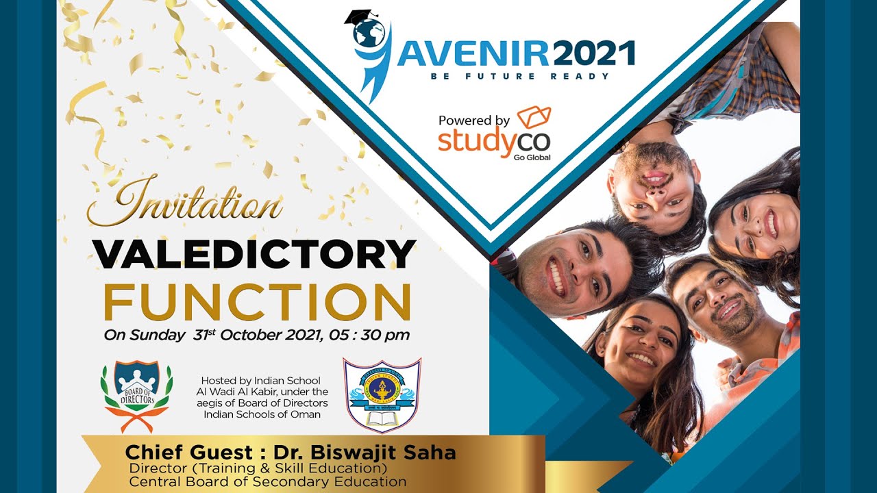 Avenir 2021 - Valedictory Function - YouTube