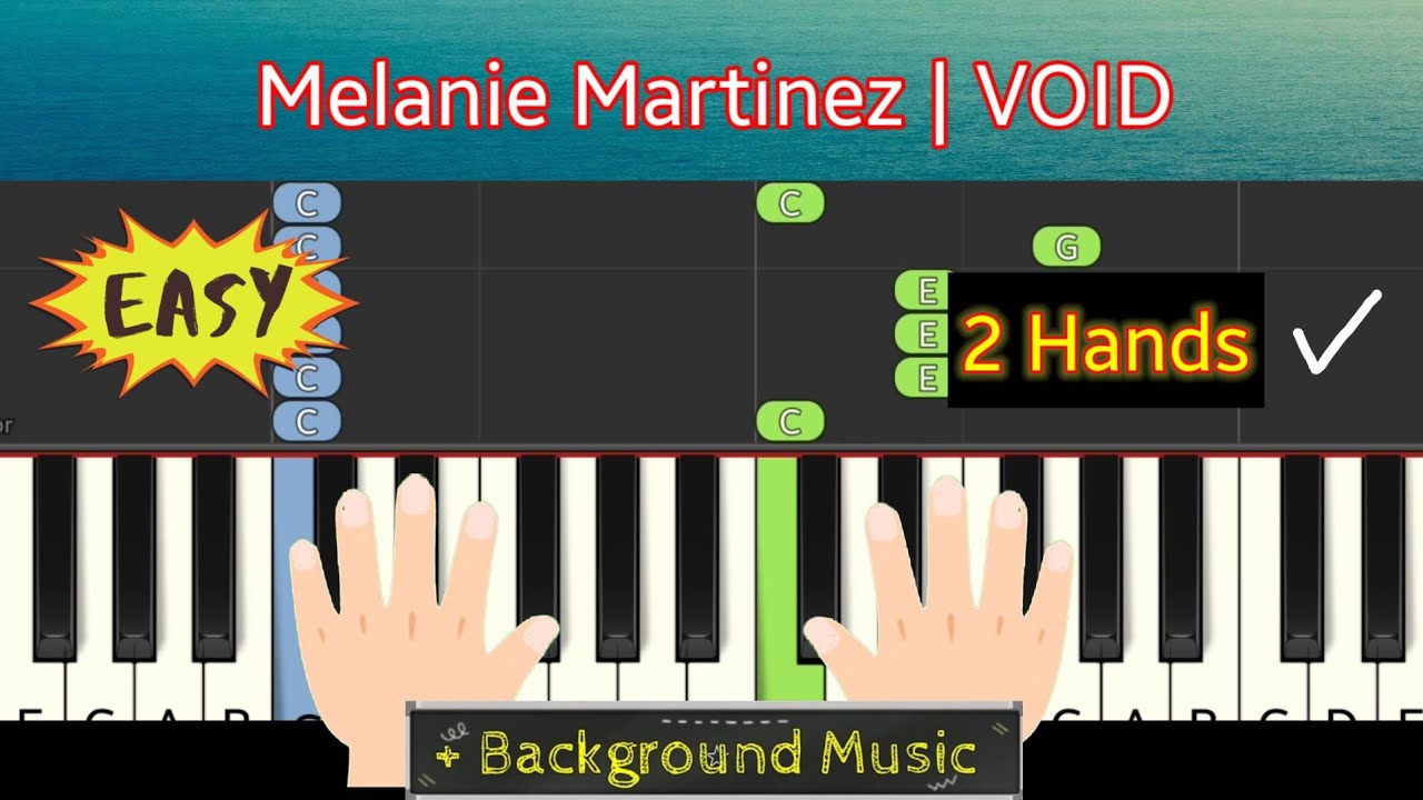 Melanie Martinez | VOID | piano tutorial easy - Level 1 - YouTube