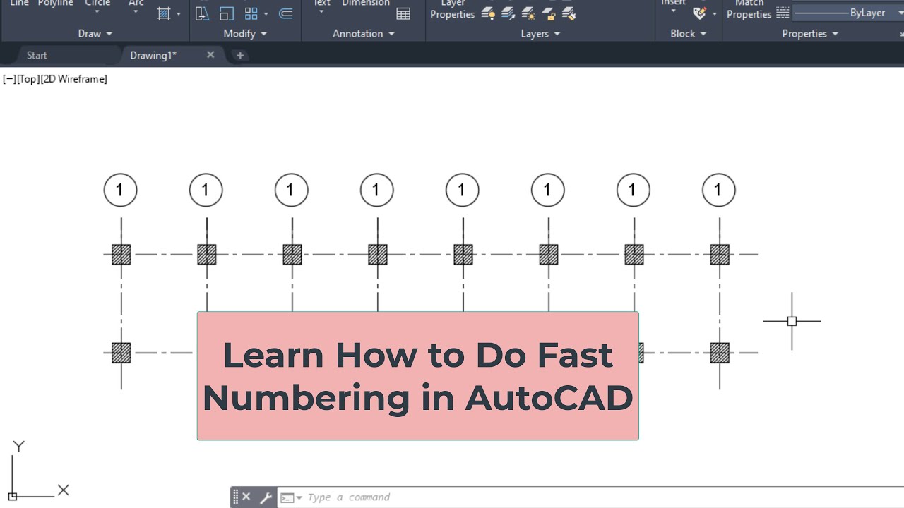 AutoCAD Quick Numbering Trick! - YouTube