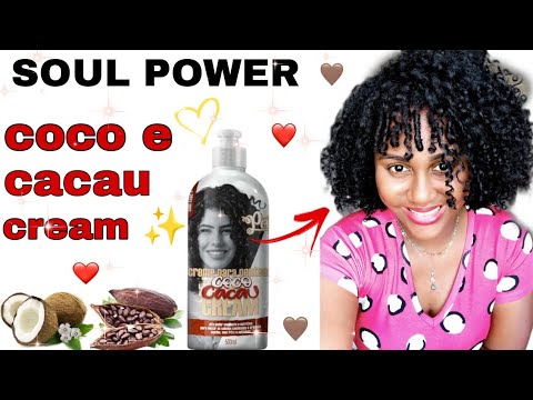 Testei creme de pentear coco e cacau cream SOUL POWER - YouTube