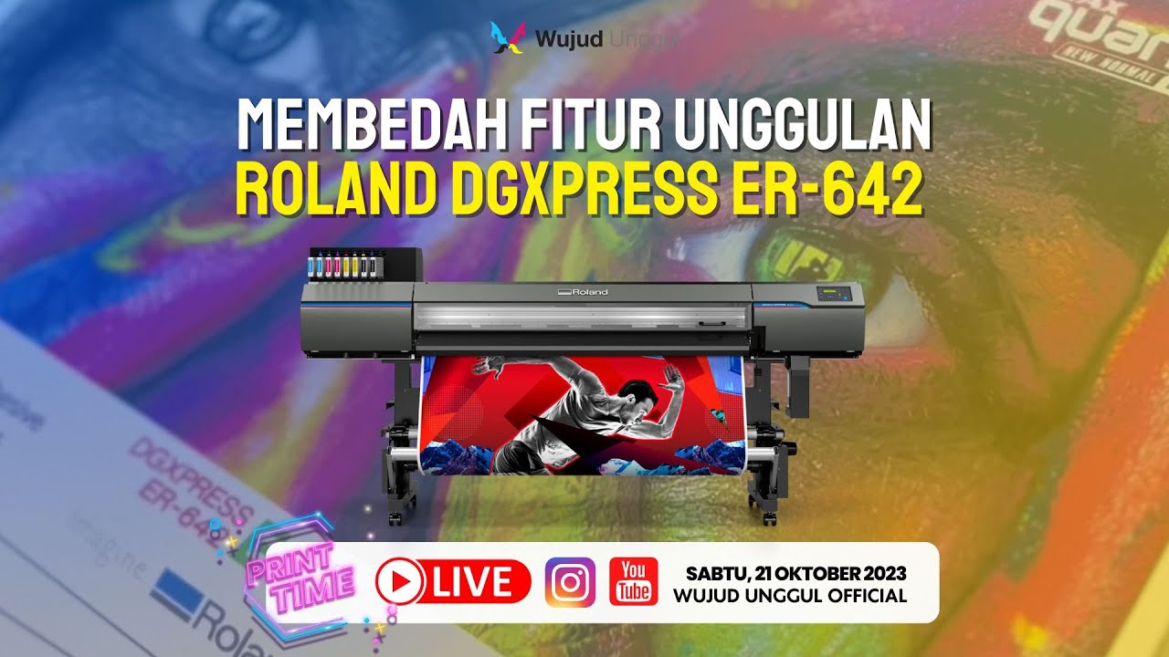 (LIVE) Print Time Eps 97 - Gimana Roland DGXPRESS ER-642 Mendukung ...