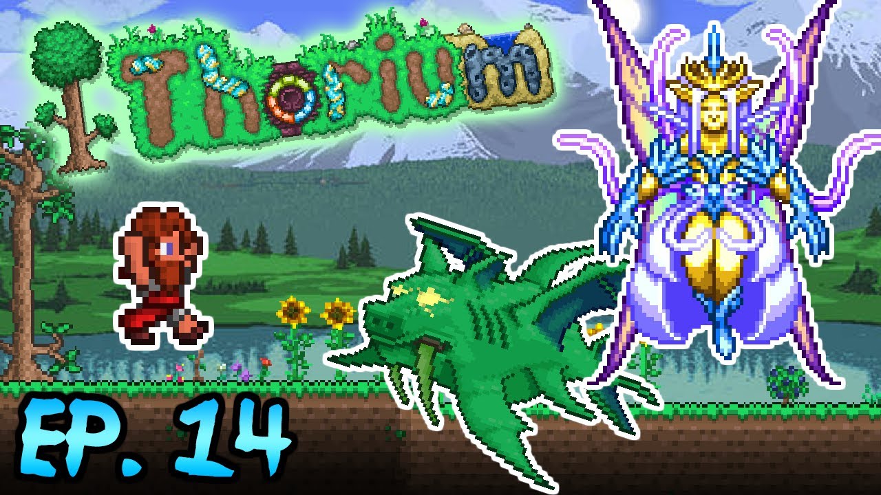 Vanilla Bosses are EZ || Terraria - Thorium Mod - YouTube