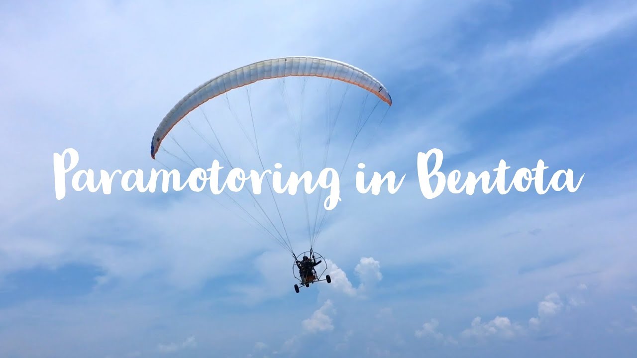 Paramotoring in Bentota - YouTube
