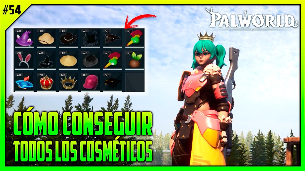 CONSEGUIR TODOS los COSMÉTICOS #54 | Palworld - YouTube