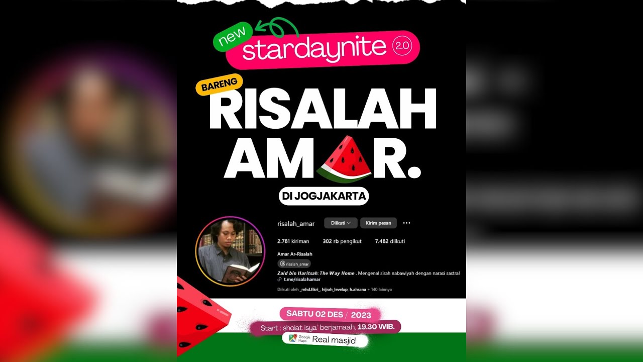 STARDAYNITE - Info PUSAT! - Amar Ar-Risalah Special Palestine - YouTube