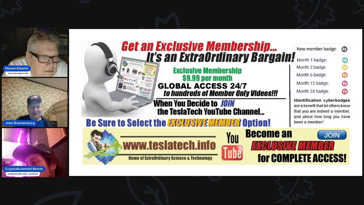 Dr. John Brandenburg on Teslatech Steve's place restream - YouTube