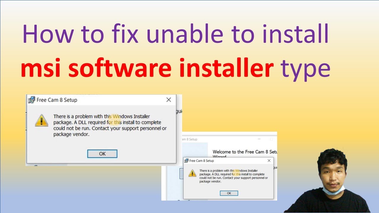 How to fix unable to install msi software installer type - YouTube