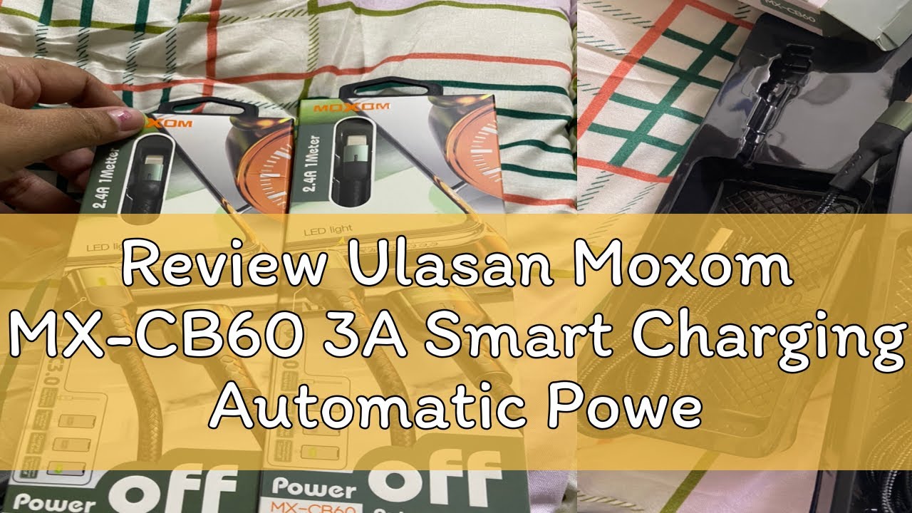 Review Ulasan Moxom MX-CB60 3A Smart Charging Automatic Power Off USB ...