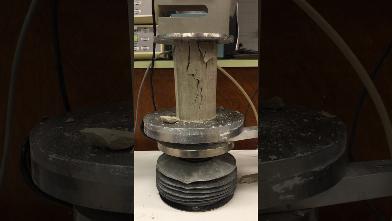 일축 압축 시험 (Unconfined Compression Test) - YouTube