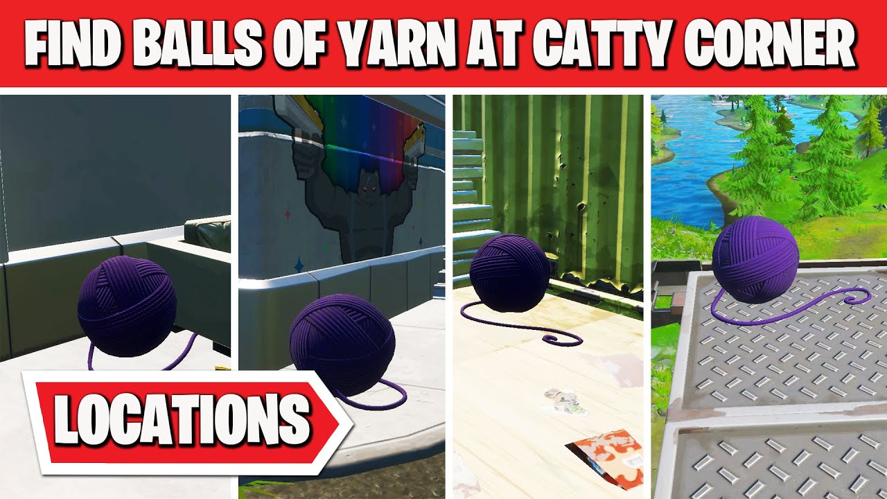 Find balls of yarn at Catty Corner locations in Fortnite week 7 ...