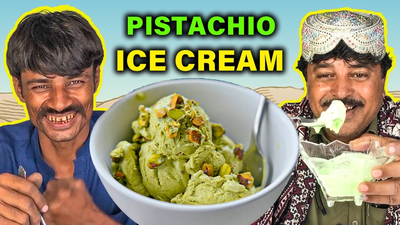 Tribal People Try Pista Ice Cream For The First Time - YouTube