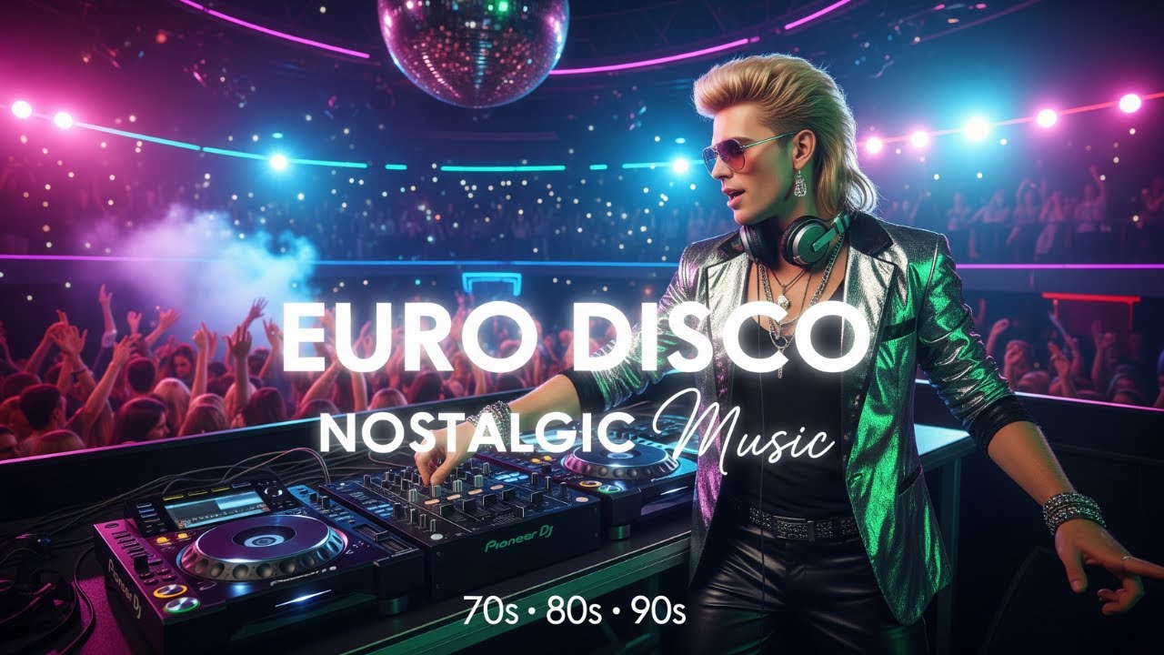 Retro Neon Euro Disco Horizon 1980s | High-Energy Night Mix for Nonstop ...