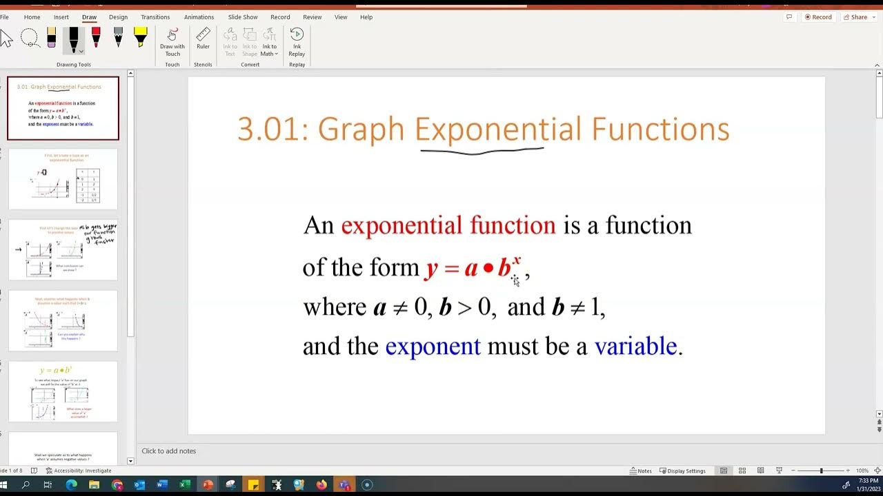 3.01 Intro To Exponential Functions - YouTube