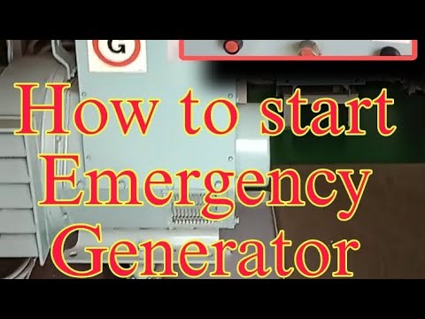 How to Start the Emergency Generator Onboard Ships #generator # ...