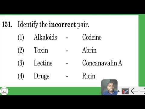 identify the incorrect pair. alkaloids codeine - YouTube
